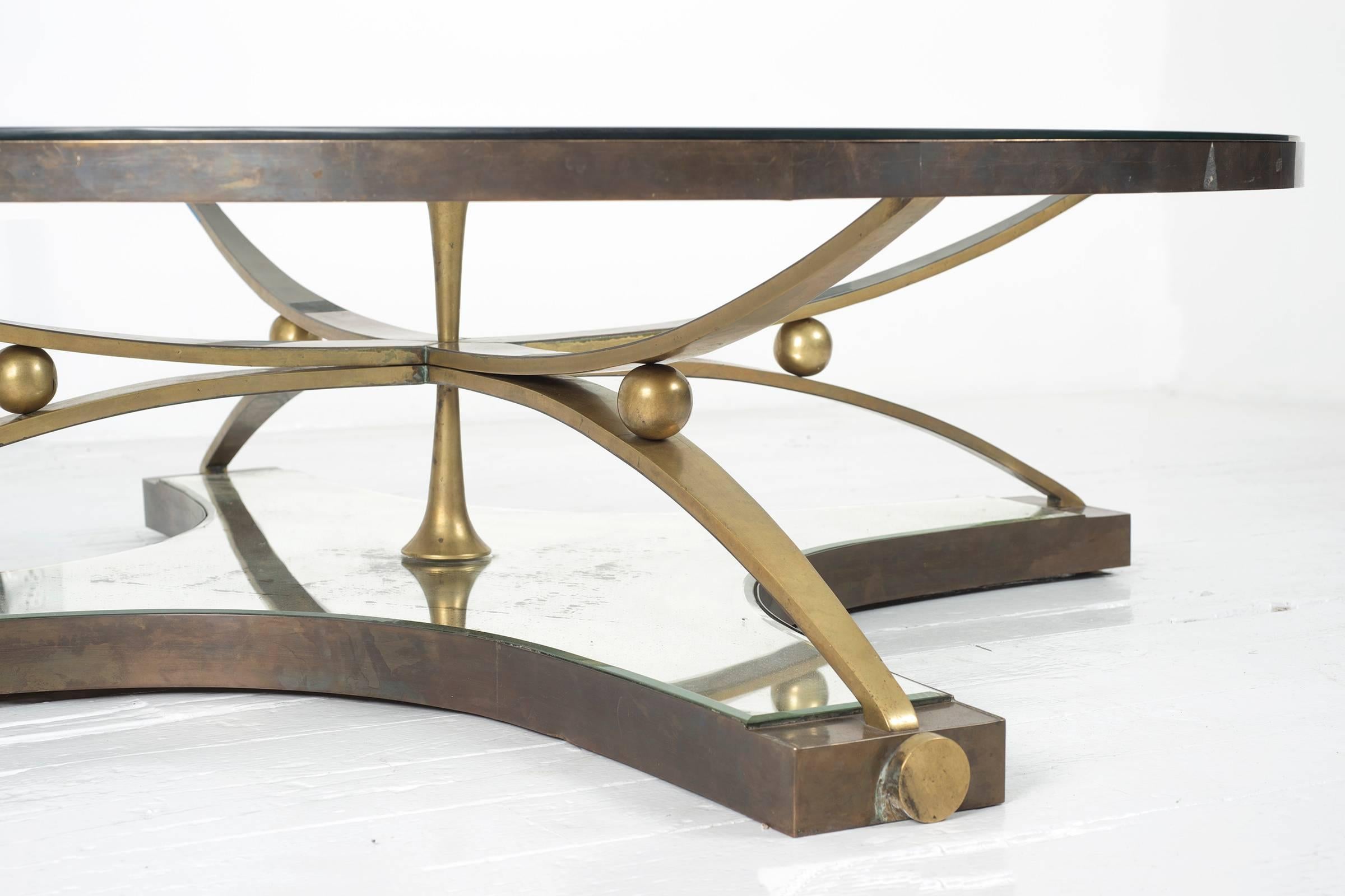Arturo Pani Brass and Glass Coffee Table For Sale at 1stDibs | arturo ...