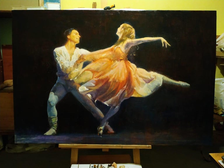 Artyom Abrahamyan - Opera Arias, Original Figurative Oil Painting, One ...