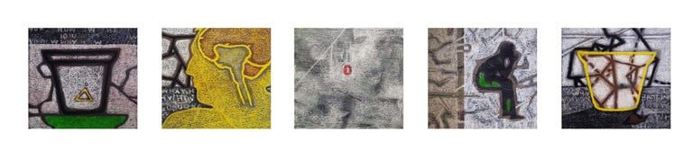 Arun Bain - In the process, Pastel, Earth color, Acrylic, Green, Brown ...