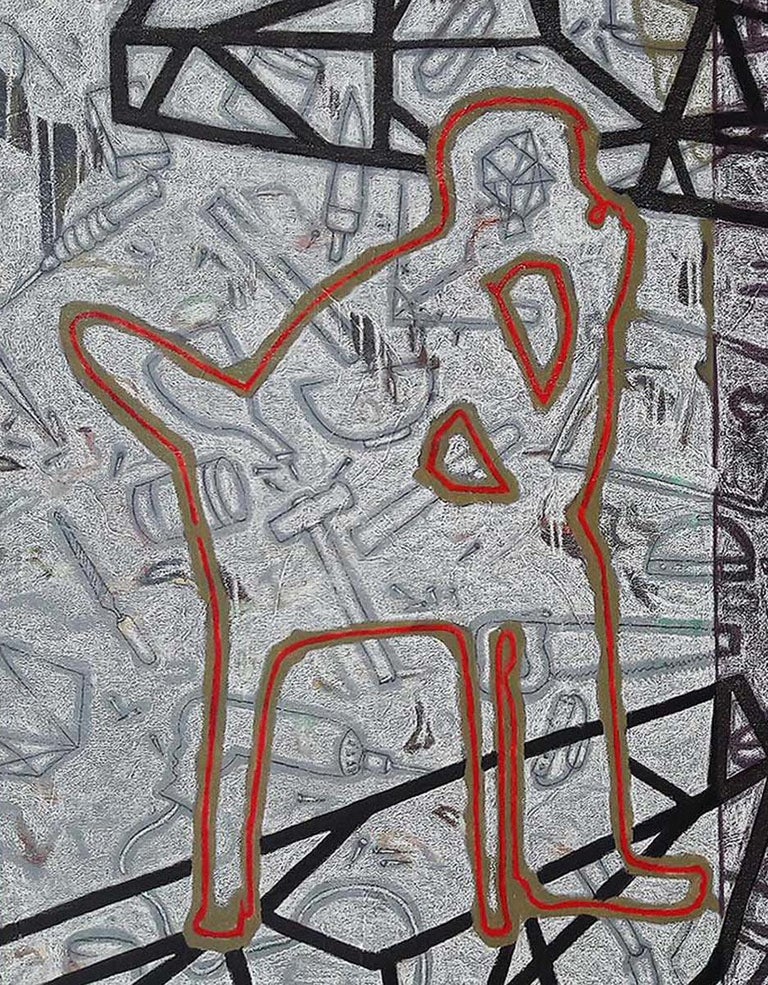 Arun Bain - The Tree, Pastel, Earthcolor, Acrylic Painting, Blue, Black ...