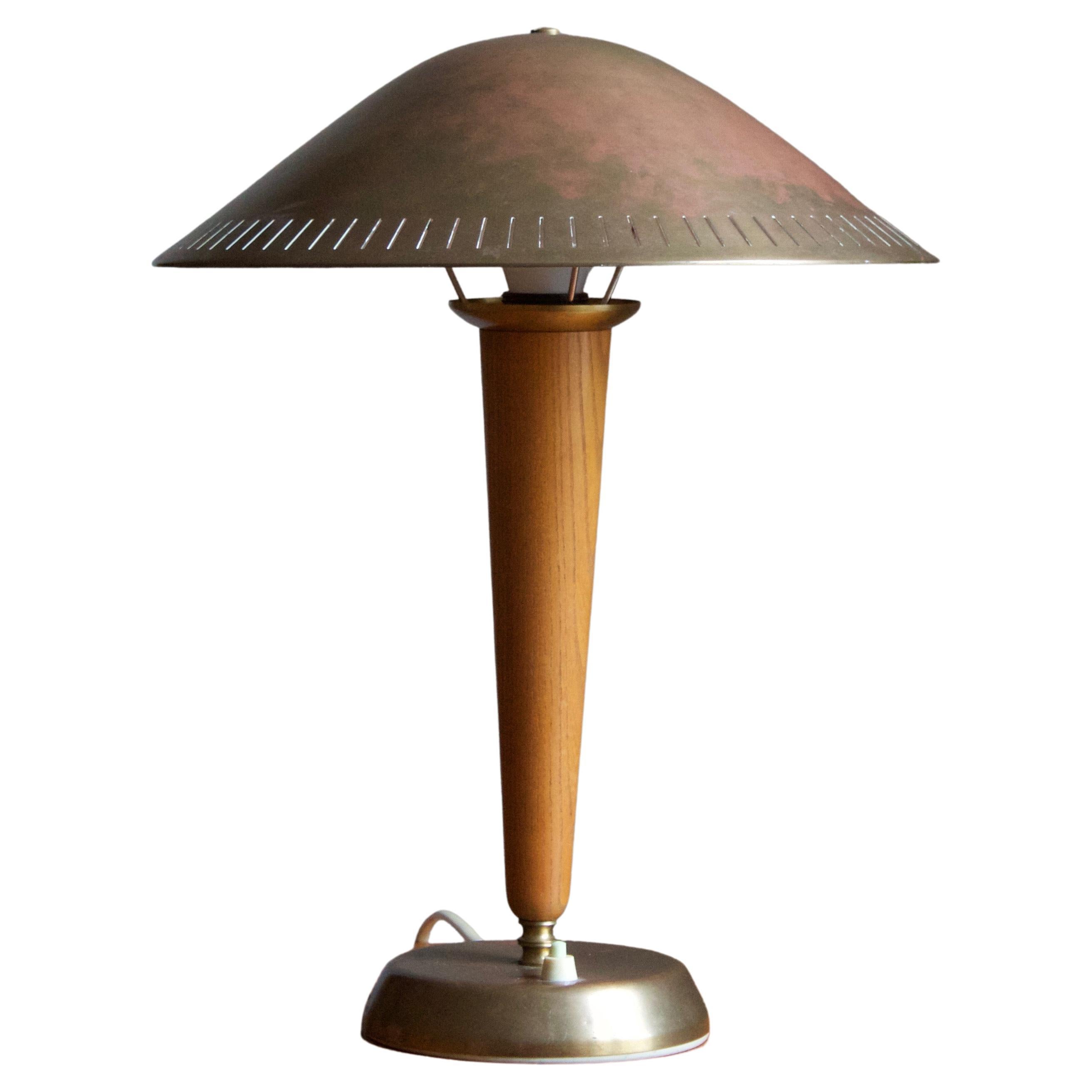 1940's French Brass Swivel Desk Lamp at 1stDibs