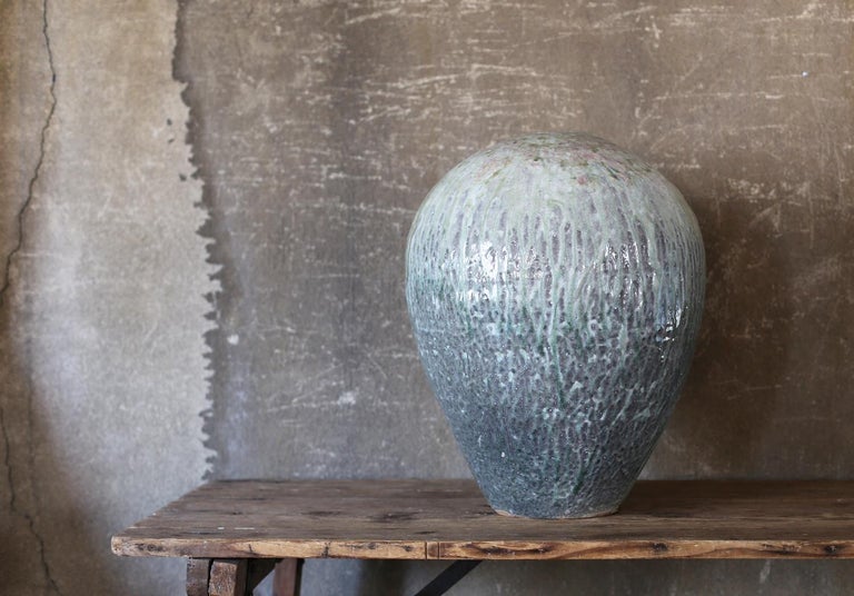 Ash-Covered Vase by U-Turn Ushiro For Sale at 1stDibs