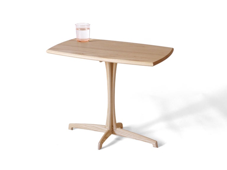 Ash Plume Side Table, Contemporary Handmade Pedestal End Table by Arid ...