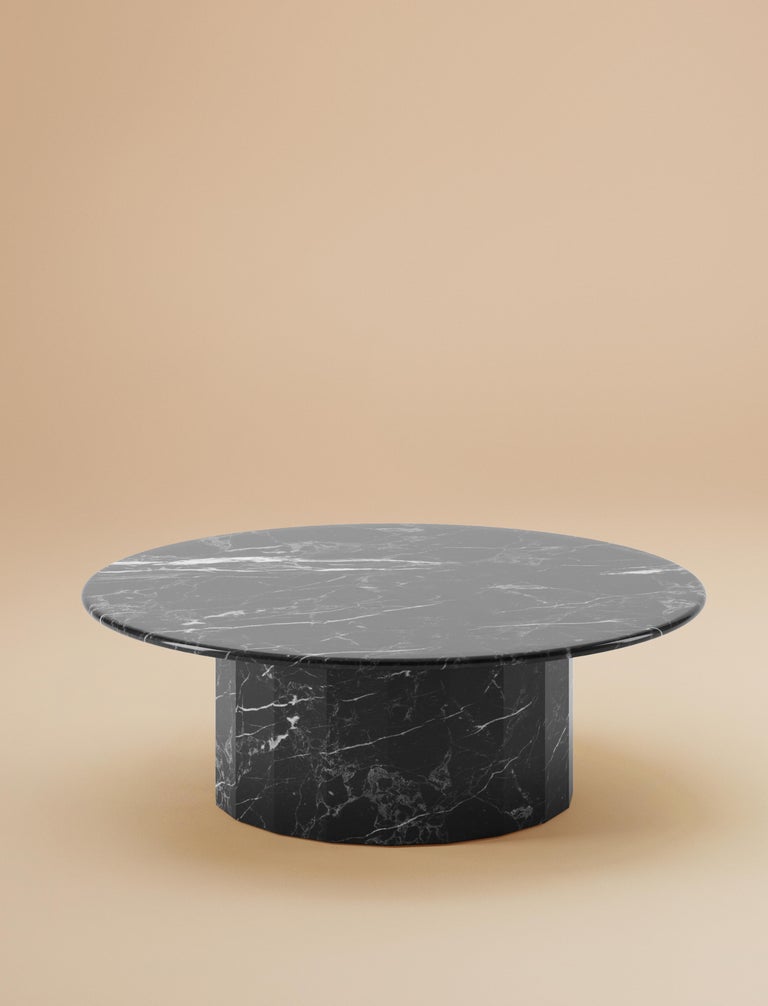 Table basse ronde Ashby Fait à la main en granit Via Lactea 110 cm ...