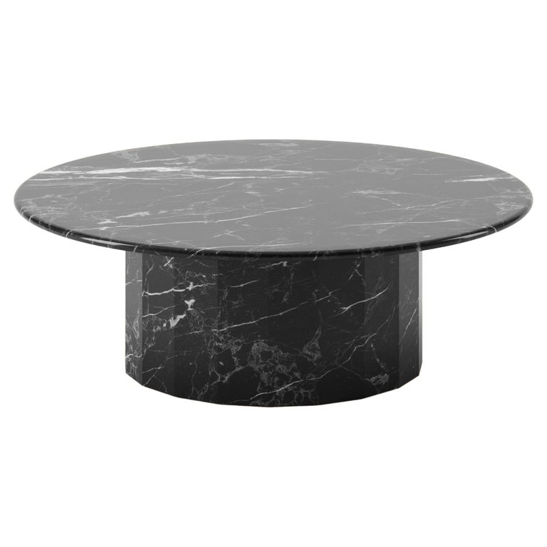 Table basse ronde Ashby Fait à la main en granit Via Lactea 110 cm ...