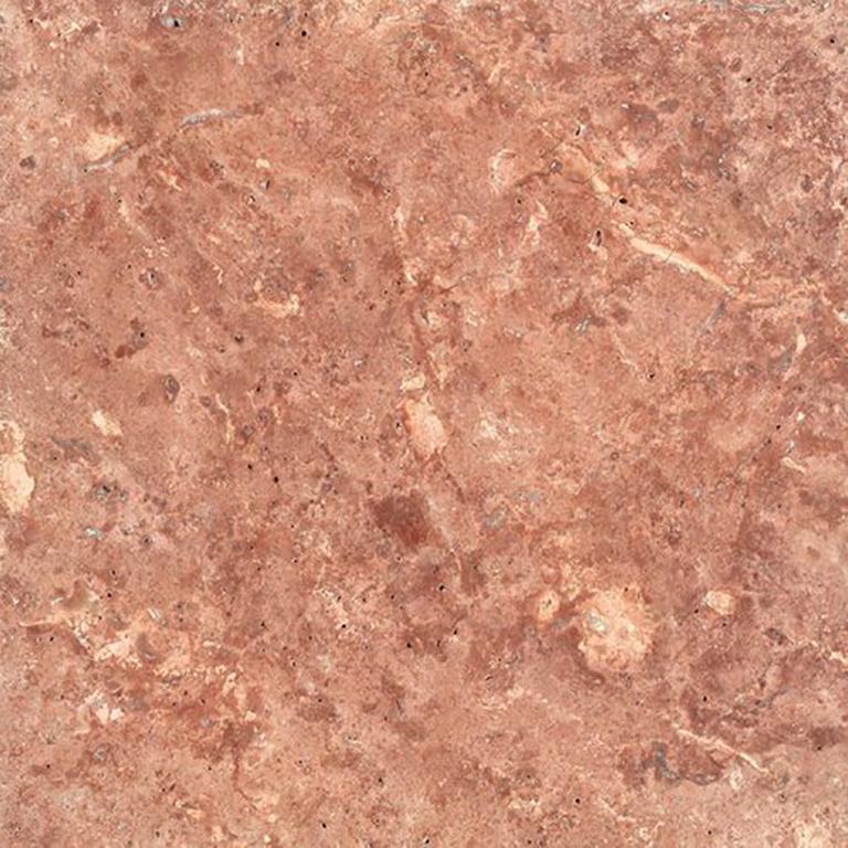 Ashby Round Dining/Hall Table Handcrafted in in Pink Travertine For ...