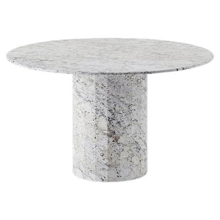 Ashby Round Dining/Hall Table Handcrafted in River Bed Granite For Sale ...