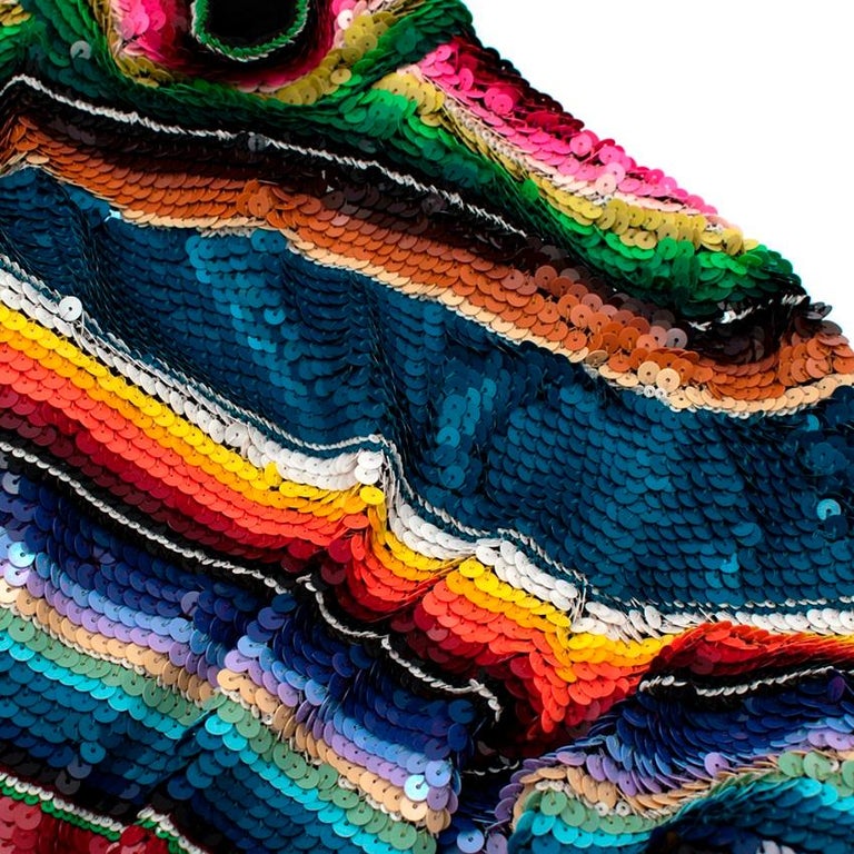 Ashish Multi-Colour Sequin Mini Dress - Worn on by Alesha Dixon - Size ...