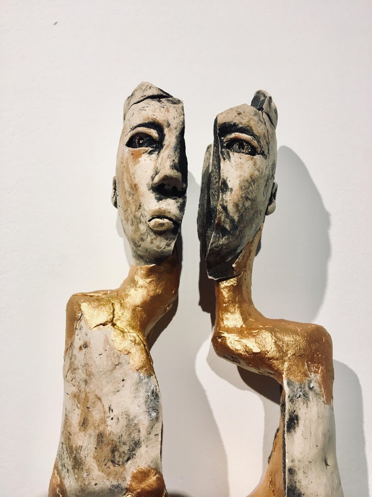 Ashley Benton - Ceramic figurative relic: We Get Stronger In The Broken ...