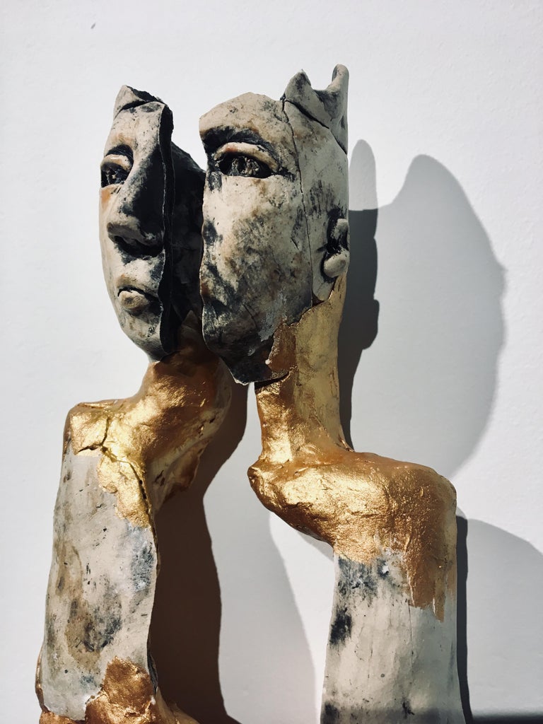 Ashley Benton - Ceramic figurative relic: We Get Stronger In The Broken ...