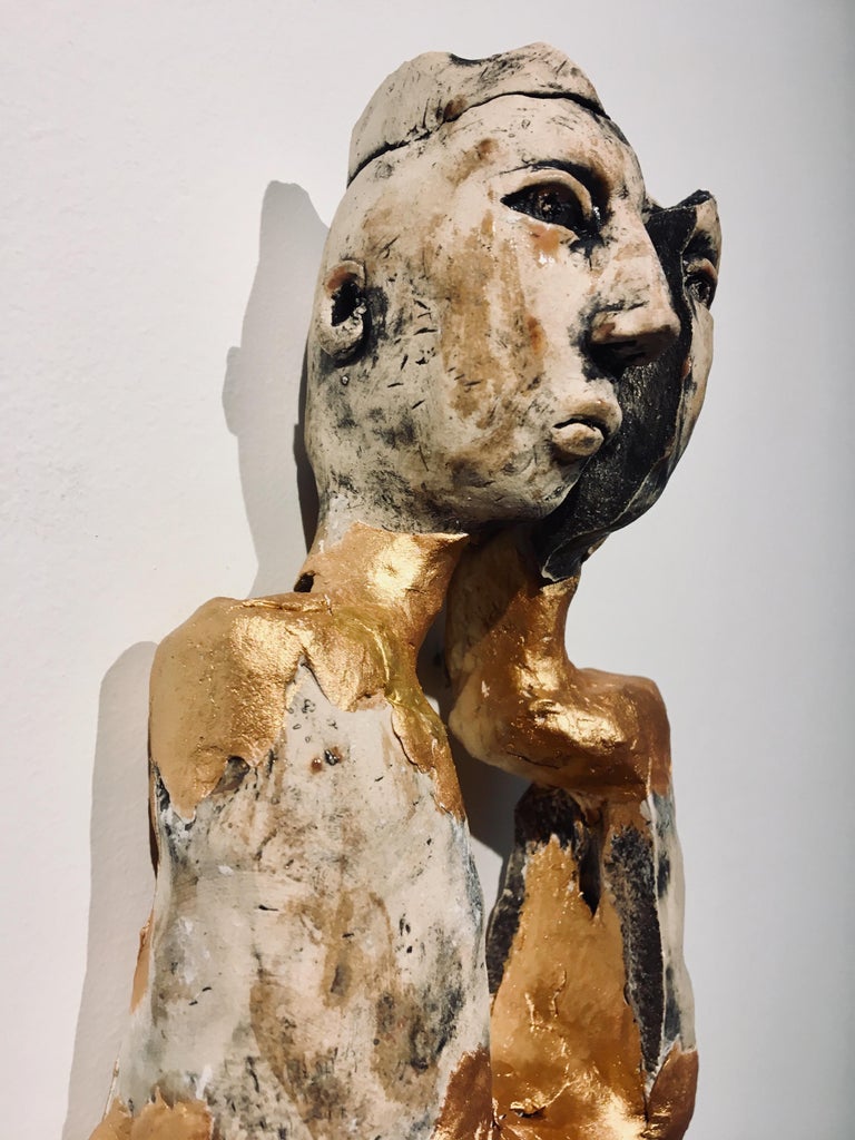 Ashley Benton - Ceramic figurative relic: We Get Stronger In The Broken ...
