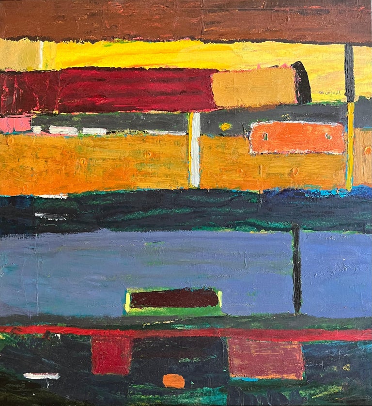 Ashraf Zamzami - "Reverie II" Oil Painting 35" x 33" inch by Ashraf ...