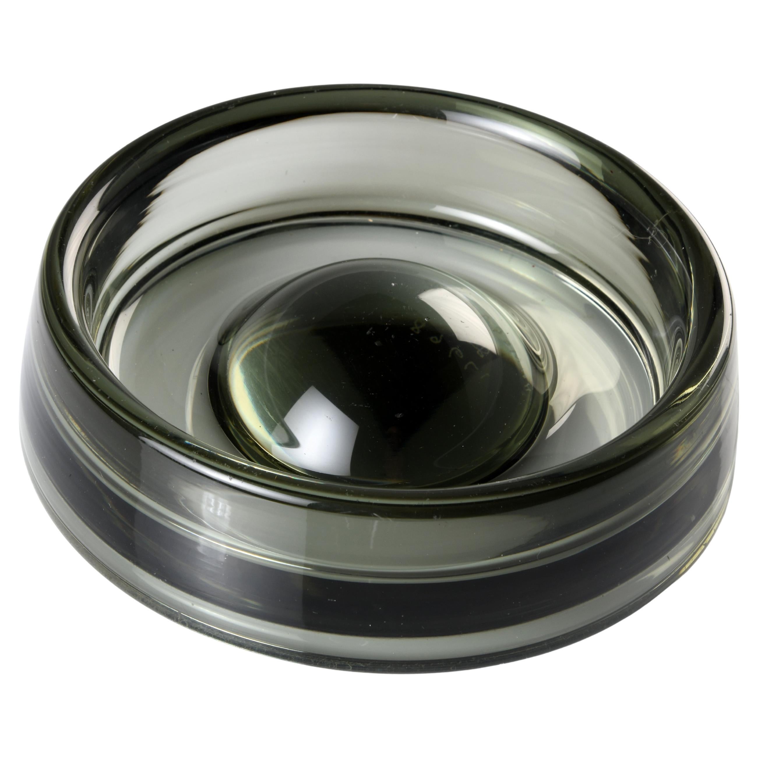 Ashtray or pocket tray produced by the Danish glassmaker Holmegaard in ...