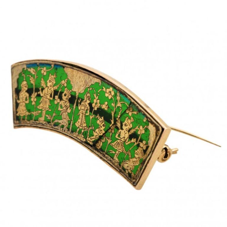 Asian Arch Brooch For Sale at 1stDibs