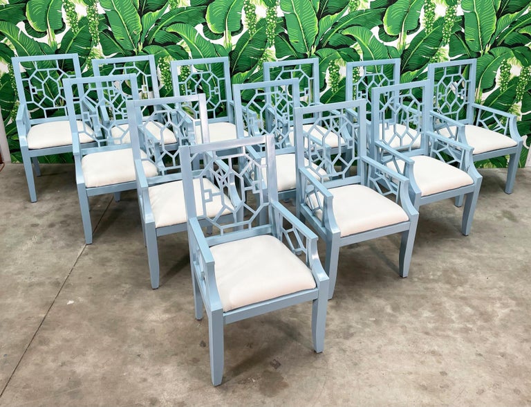 Asian Chinoiserie Dining Chairs from the Breakers Hotel For Sale at 1stDibs