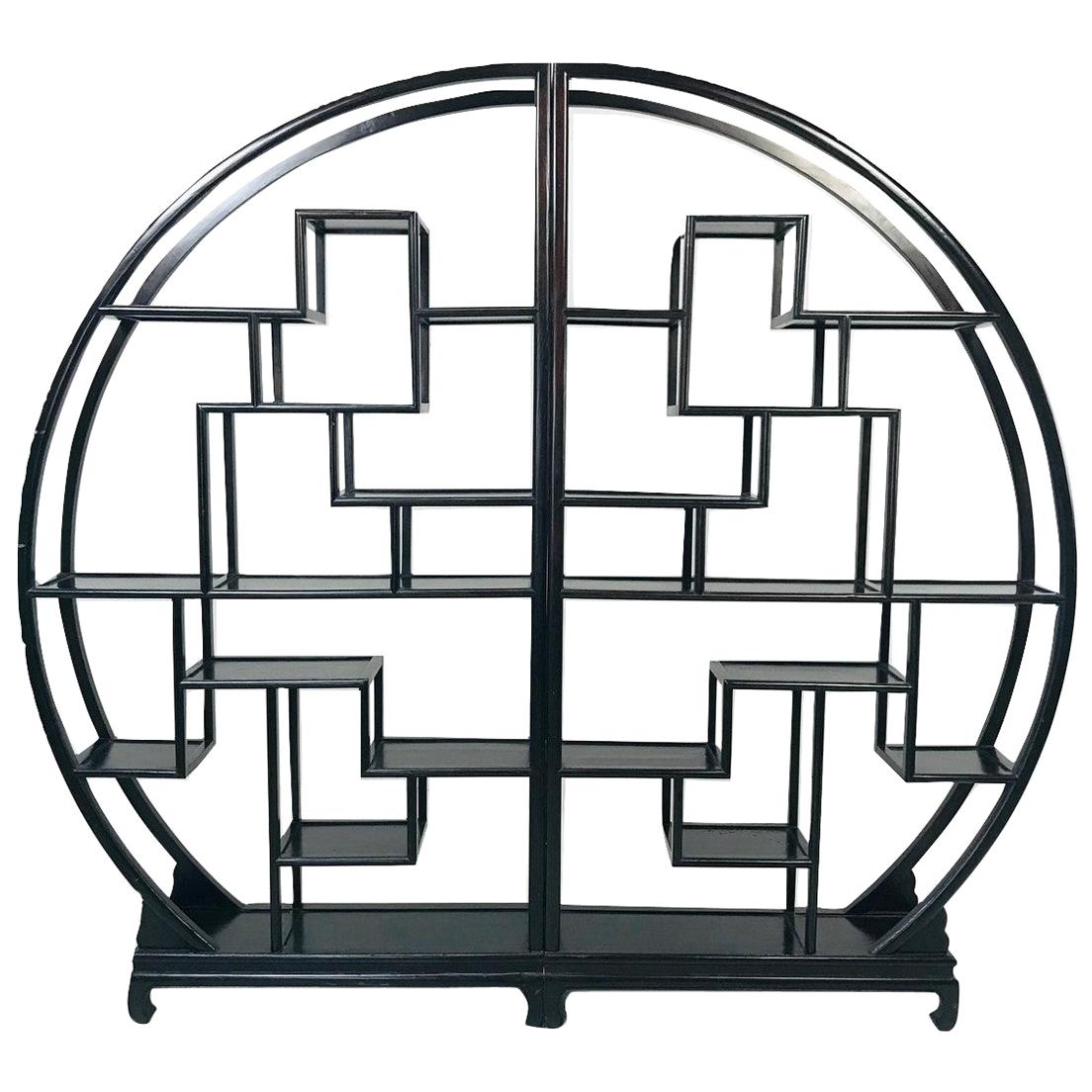 Asian Circular Shelf at 1stDibs