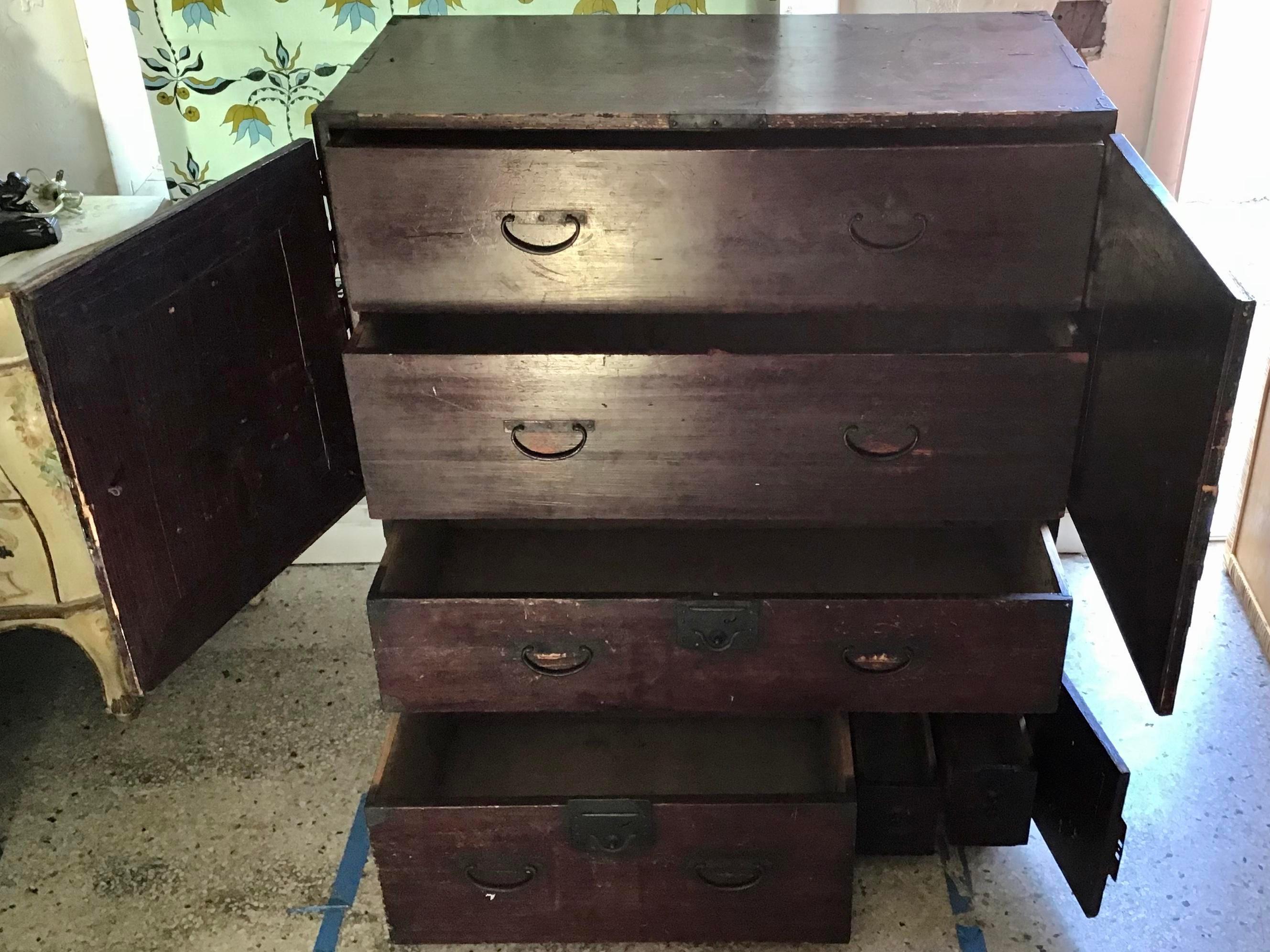 Asian Double Stacking Cabinet For Sale at 1stDibs
