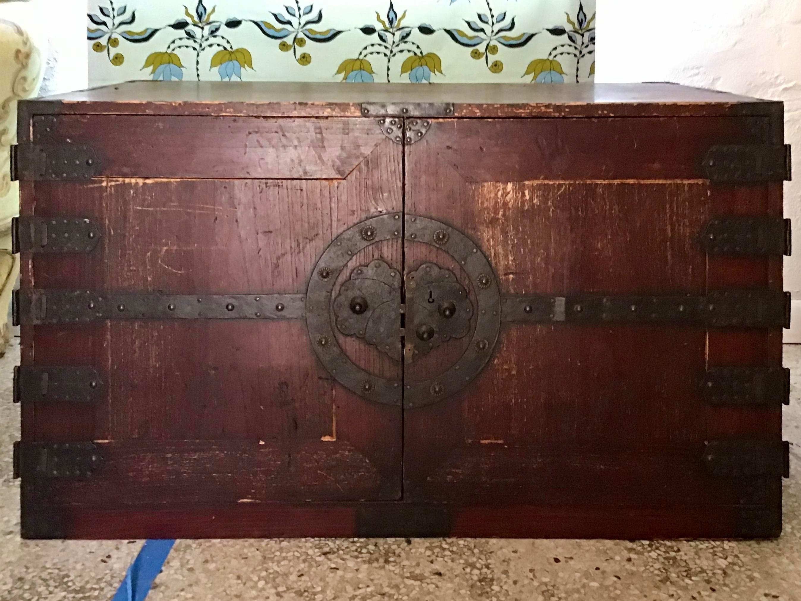 Asian Double Stacking Cabinet For Sale at 1stDibs