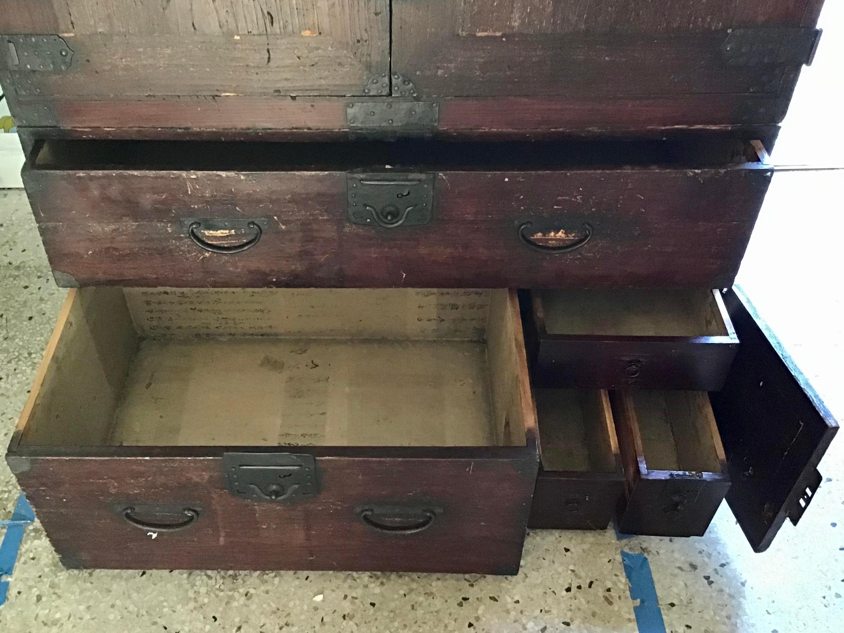 Asian Double Stacking Cabinet For Sale at 1stDibs