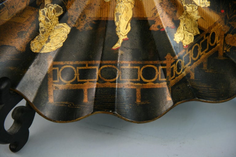 Asian Hand Painted Shell on Stand circa Late 19th Century For Sale at ...