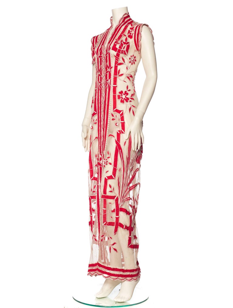 Asian Inspired Victorian Lace Dress at 1stDibs | asian inspired dress, asian inspired gowns