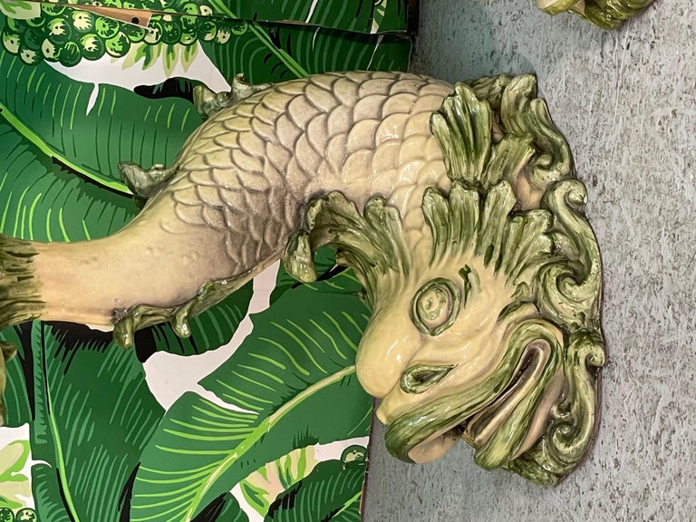 Asian Koi Fish Side Tables by Marwal, a Pair For Sale at 1stDibs ...