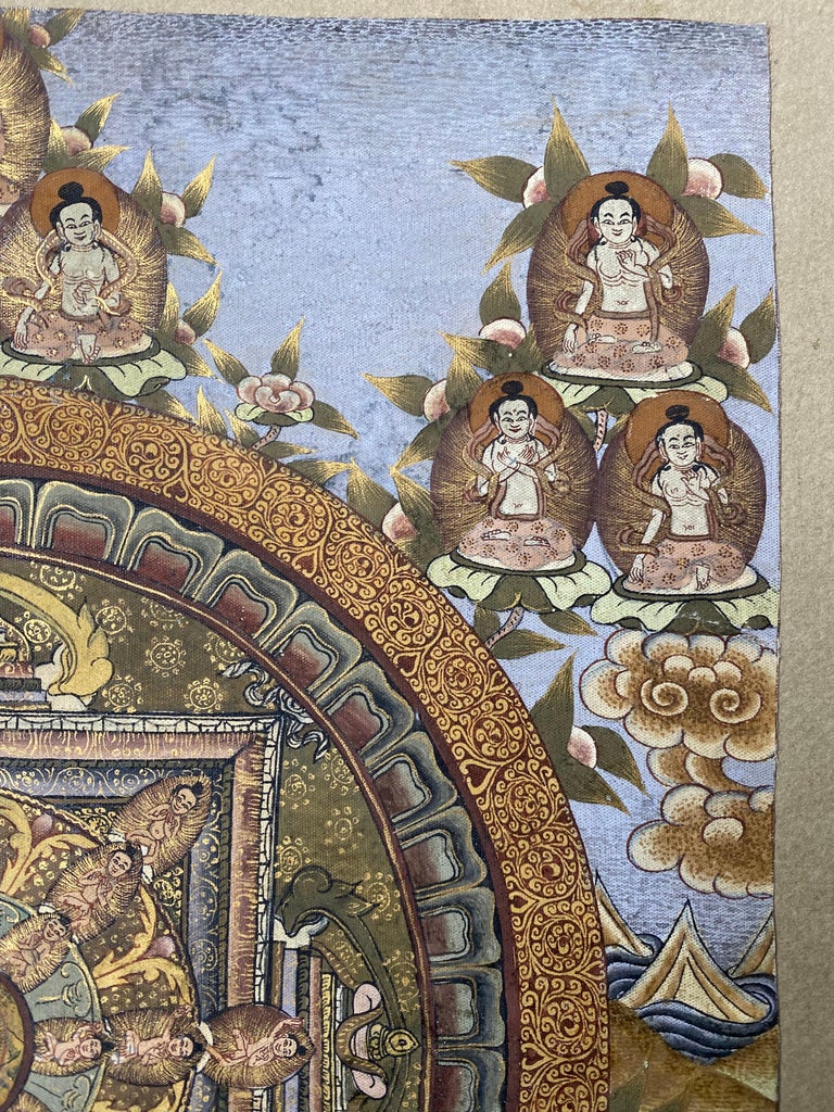 Asian Mandala Tanka circa 1900 For Sale at 1stDibs