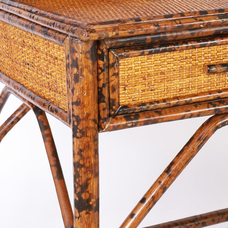Asian Modern Bamboo Writing Desk at 1stDibs
