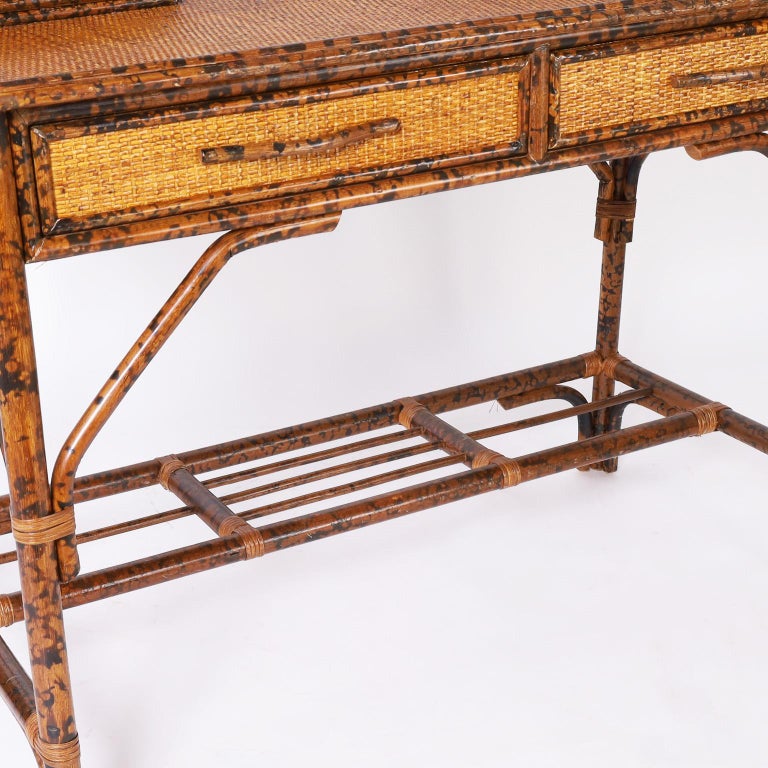 Asian Modern Bamboo Writing Desk at 1stDibs