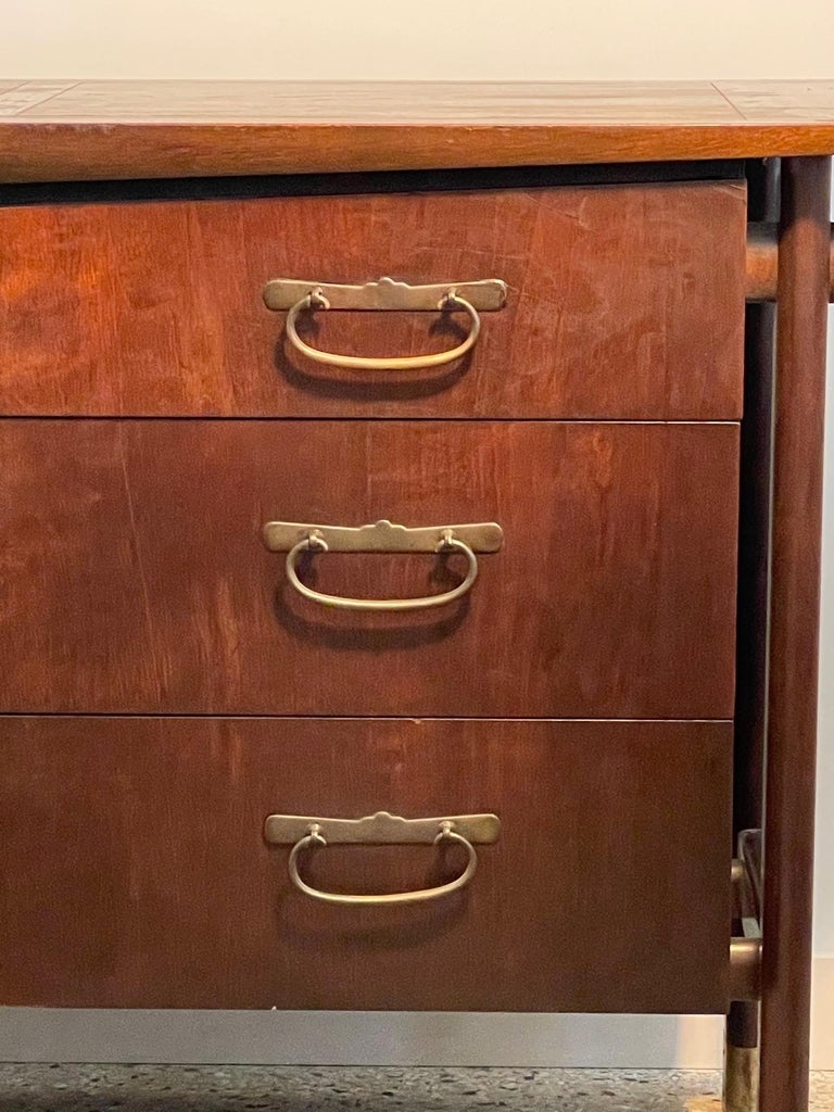 Asian Style Chest with Floating Top by Baker Furniture For Sale at 1stDibs