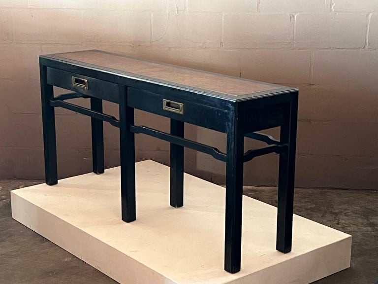 Asian Style Console Table with Drawers For Sale at 1stDibs