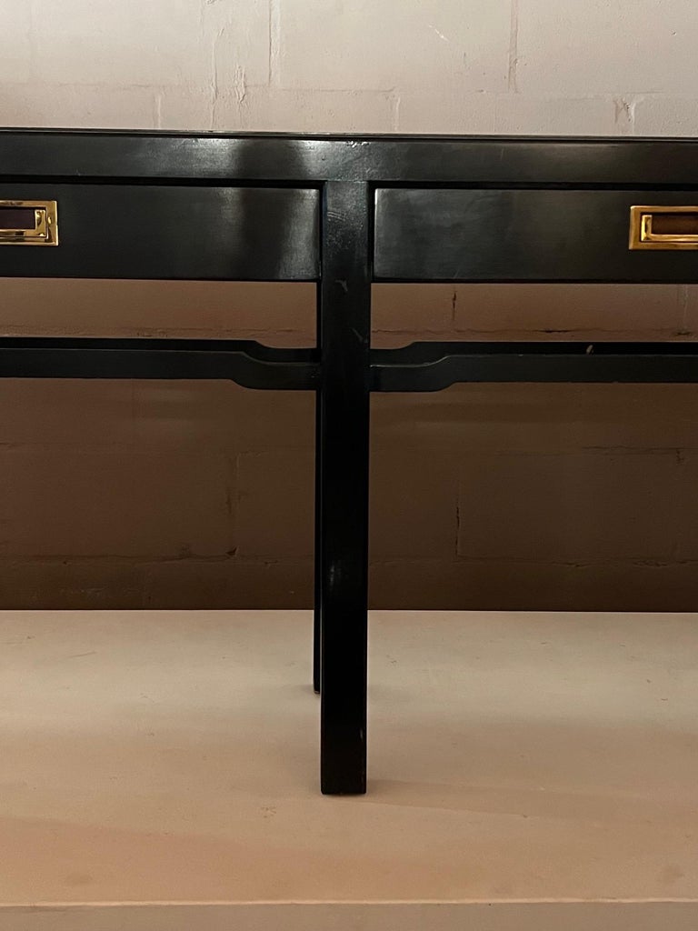 Asian Style Console Table with Drawers For Sale at 1stDibs