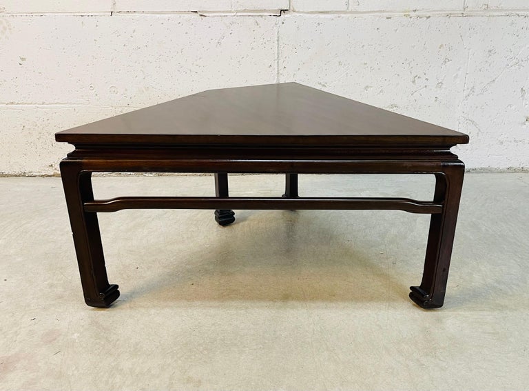 Asian Style Mahogany Corner Side Table For Sale at 1stDibs