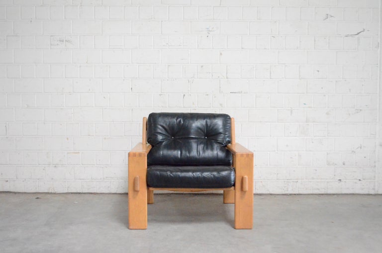 Asko Bonanza Leather Chair design Esko Pajamies For Sale at 1stDibs ...