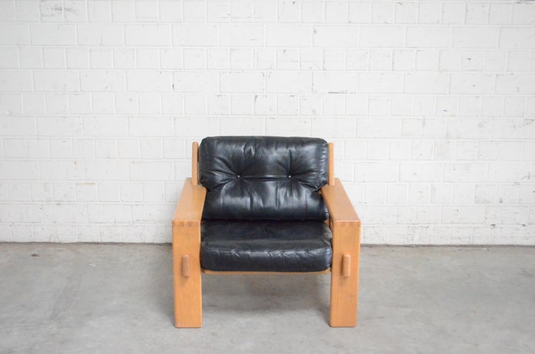Asko Bonanza Leather Chair design Esko Pajamies For Sale at 1stDibs ...