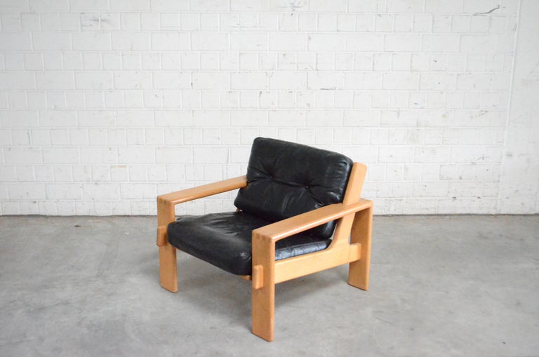 Asko Bonanza Leather Chair design Esko Pajamies For Sale at 1stDibs ...