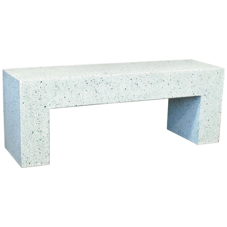 'Aspen' Bench, Malachite Terrazzo Finish by Zachary A. Design For Sale ...