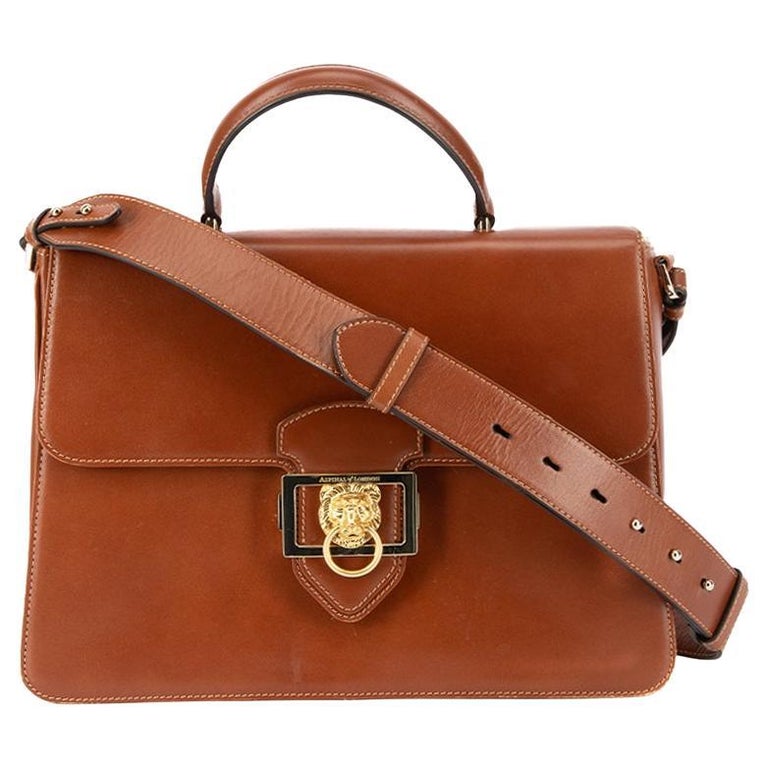 Aspinal of London Women's Brown Large Lion Lansdowne Bag For Sale at ...