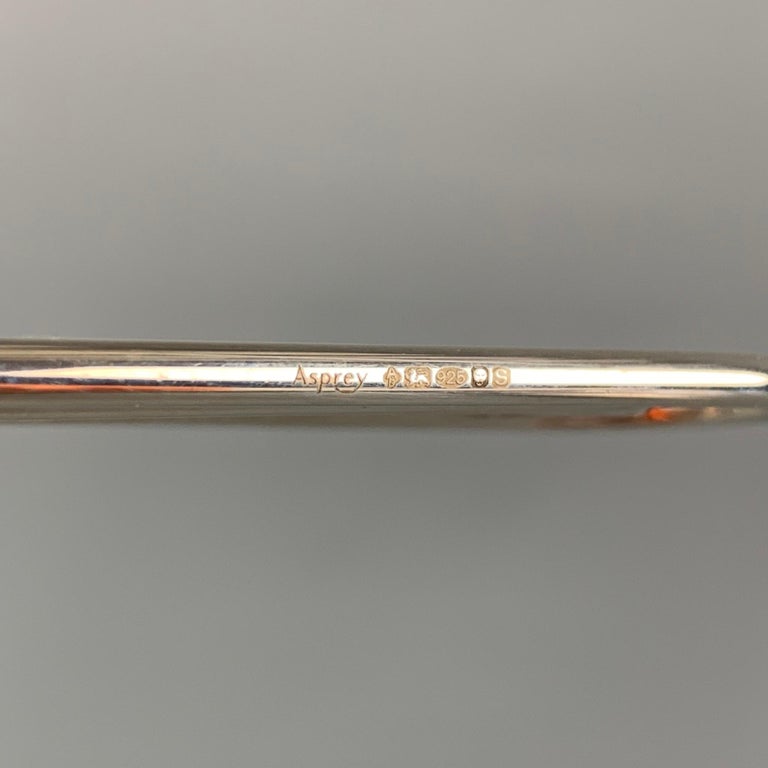 ASPREY Silver Tone Sterling Silver Money Clip For Sale at 1stDibs