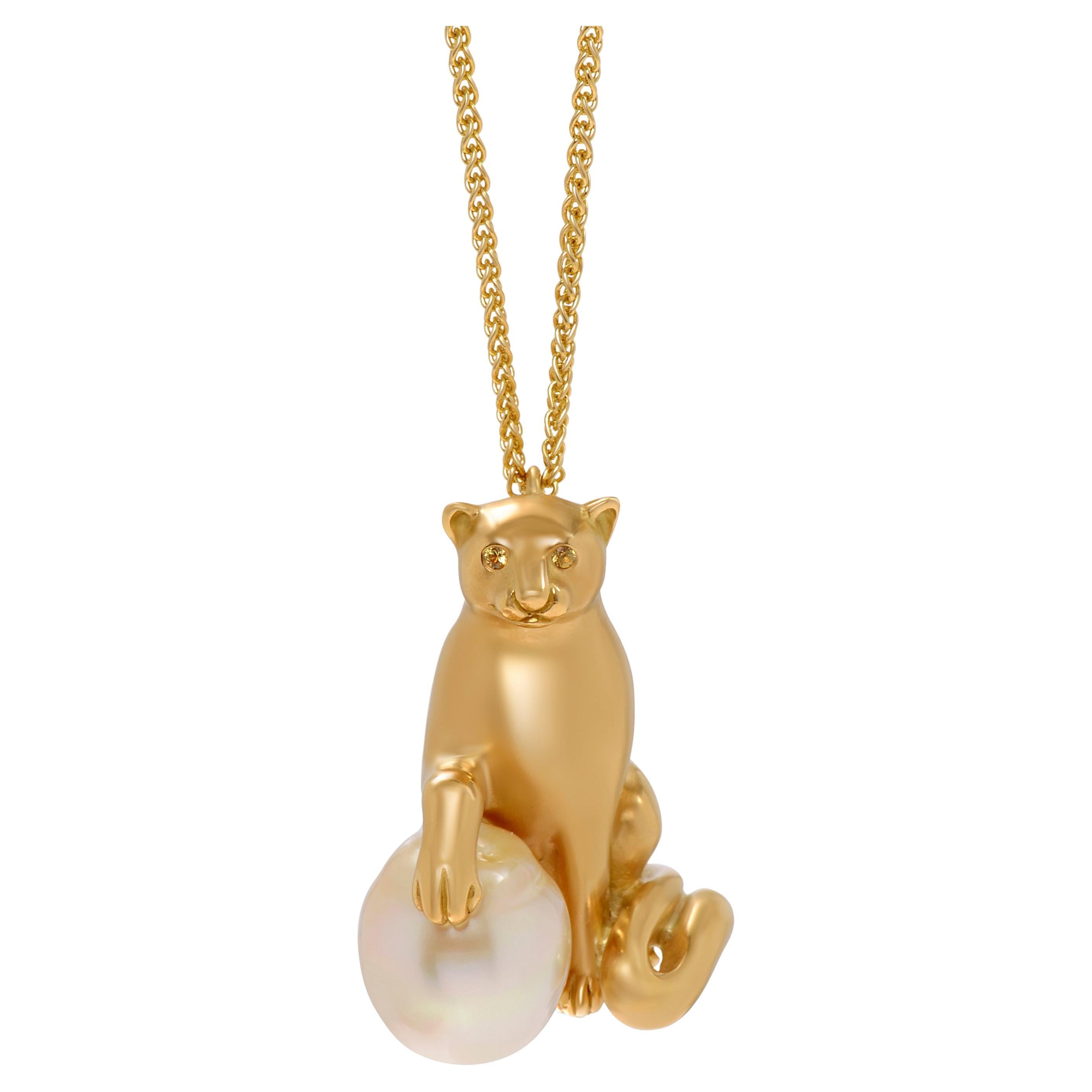 Assael Angela Cummings 18k Yellow Gold Pendant Necklace For Sale at 1stDibs