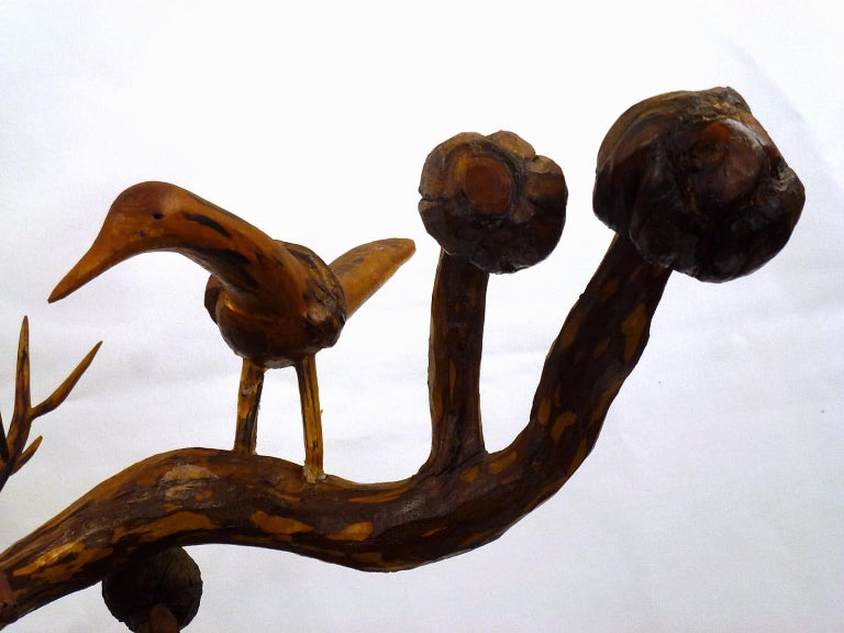 Assemblage of Carved Birds and Animals by the Outsider Artist Russell ...