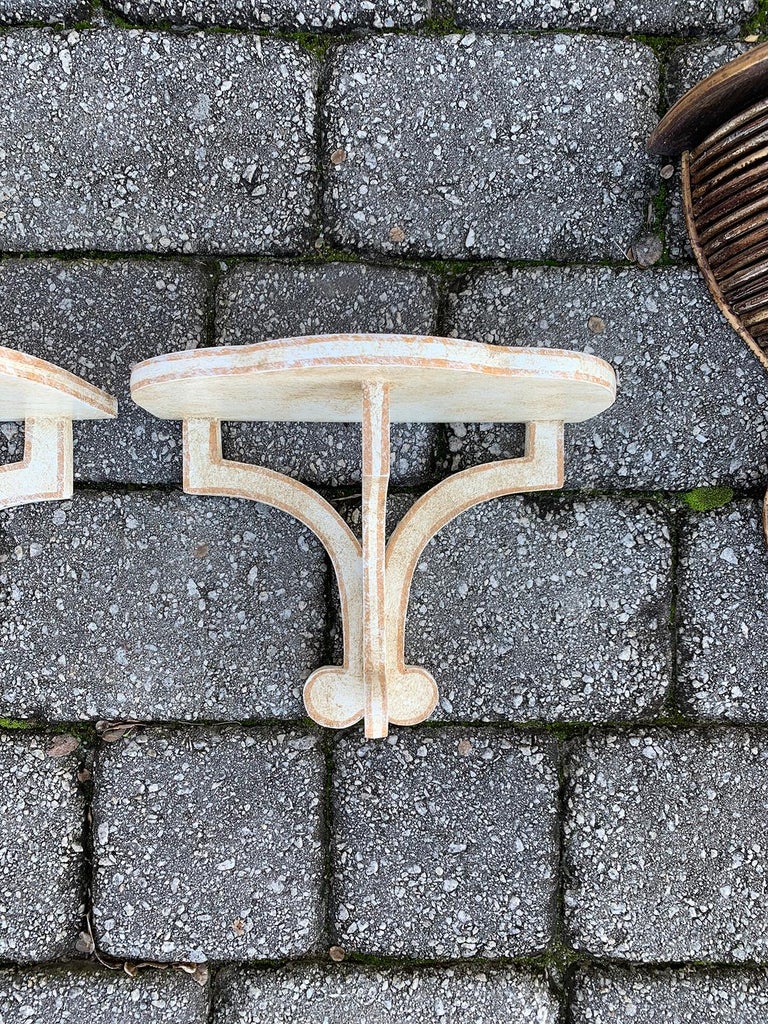 Assembled Pair of 20th Century Custom Made Brackets in Style of Colefax ...