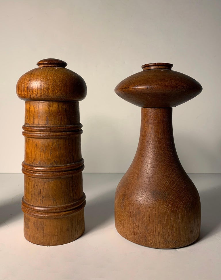 Assortment of 5 Vintage Salt Pepper Mills Grinder Dansk Denmark Jens ...