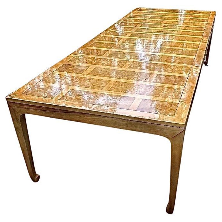 Astonishing Maple and Bookmatched Elm Parquetry Dining Table by Michael ...