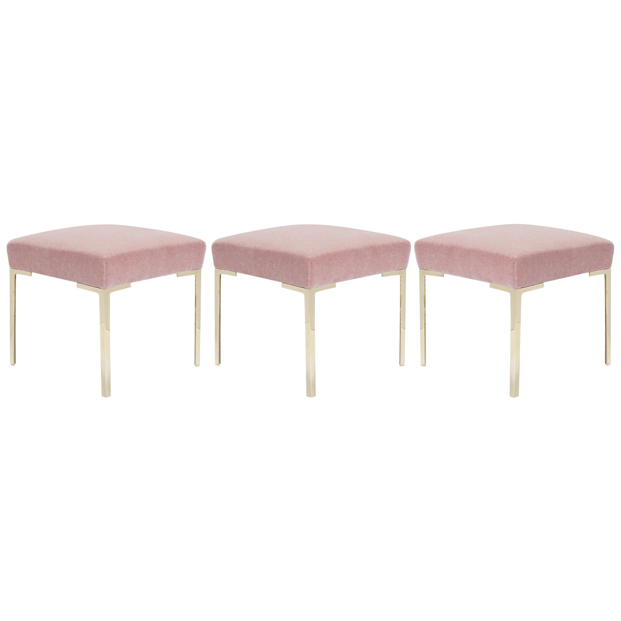 Mongolian Lamb Vanity Stools For Sale at 1stDibs