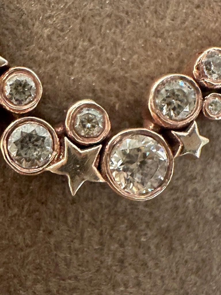 Astra Diamond Constellation Necklace in 18k Gold For Sale at 1stDibs