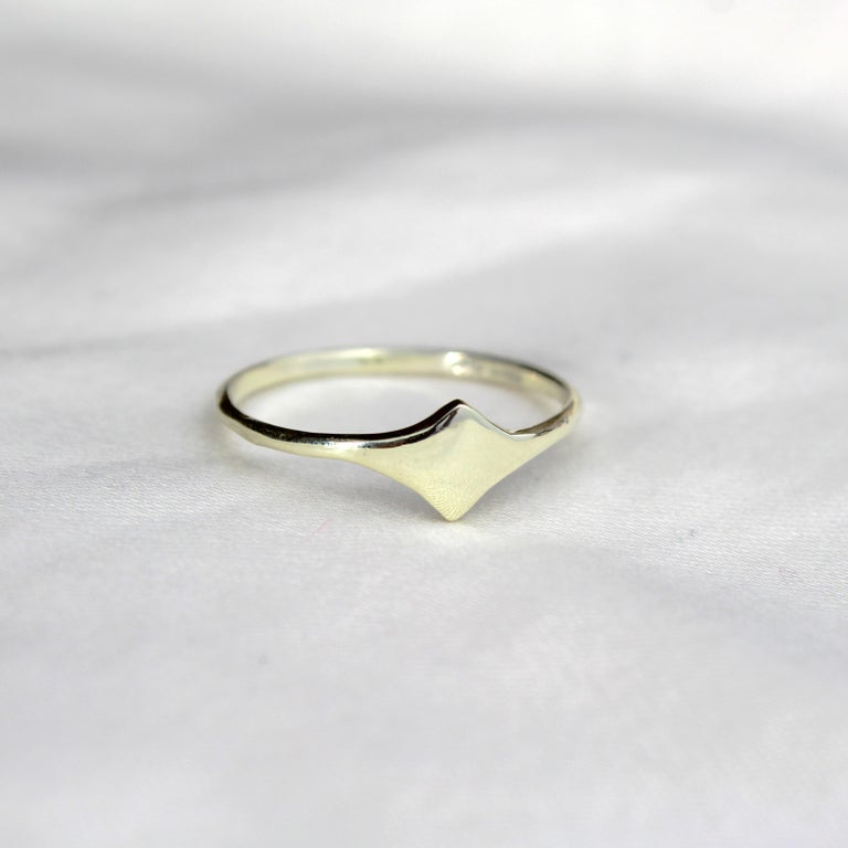 Customizable Astria Ring, 9K White Gold For Sale at 1stDibs