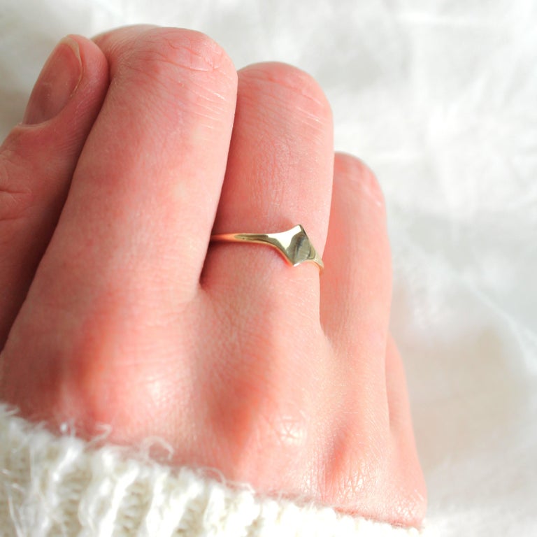 Customizable Astria Ring, 9K White Gold For Sale at 1stDibs