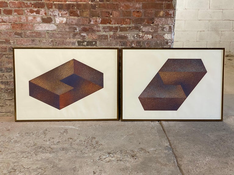 Astrid Fitzgerald Post Modern Xenos I and V Serigraphs For Sale at 1stDibs