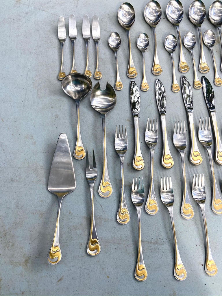 Asymmetria Stainless Flatware by Rosenthal Place Setting for 10 58 ...